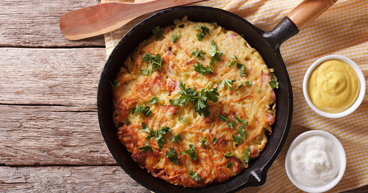 Prepare to be surprised | Louise Cooney does a Potato and Ham Rosti